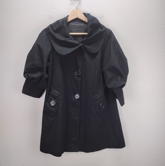 hazel | Jackets & Coats | Hazel Coat Womens Small Swing Pea Puff ...